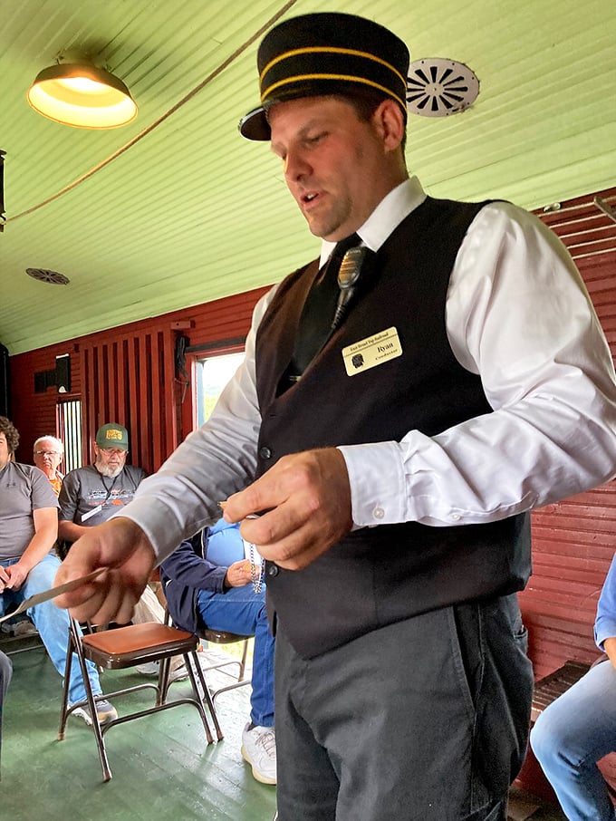 The conductor's uniform hasn't changed in a century&mdash;proof that some fashions, like steam locomotives, achieve timeless perfection.