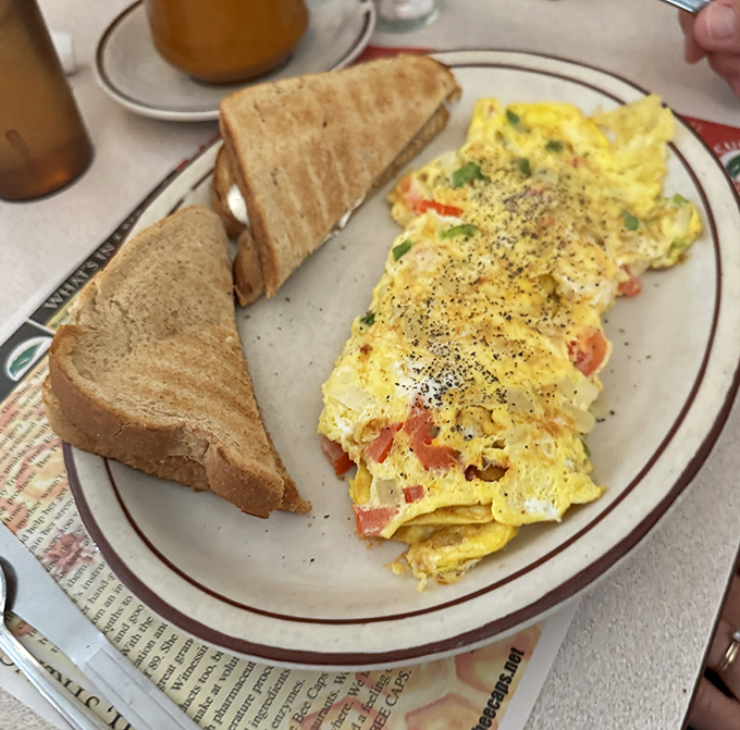 This veggie omelet proves that sometimes the garden variety option steals the entire breakfast show.