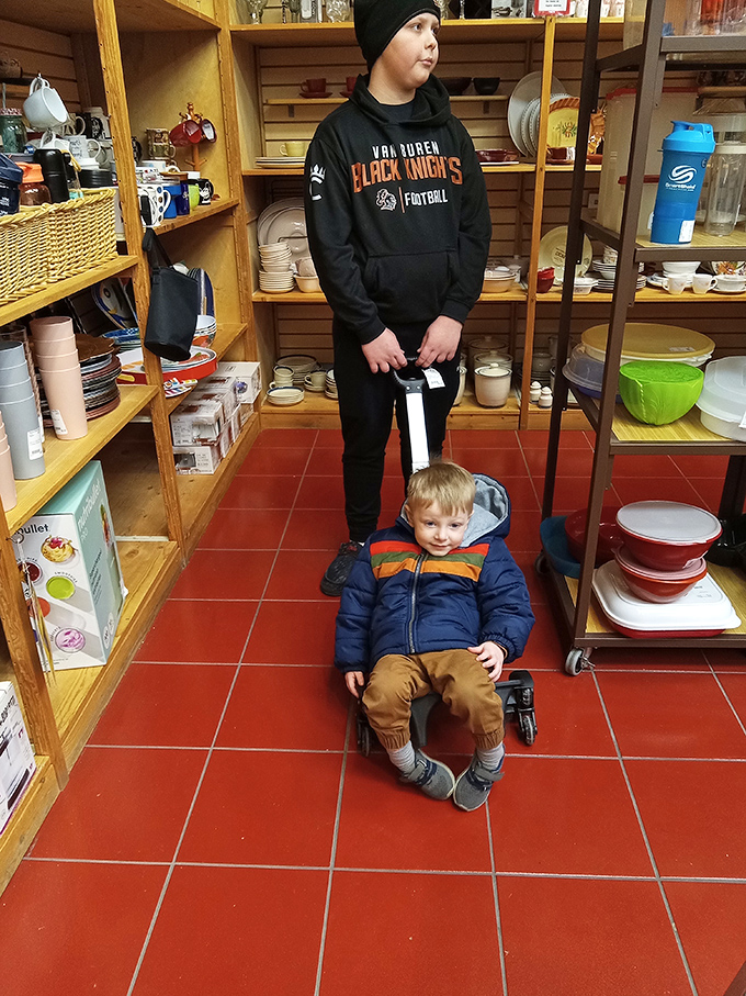 The kitchenware aisle &ndash; where young shoppers discover items their parents once complained about washing by hand. Nostalgia comes full circle!