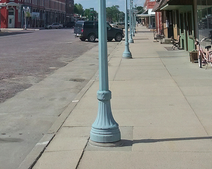 Those vintage lampposts aren't just for show &ndash; they've illuminated generations of evening strolls along North Webster Street.