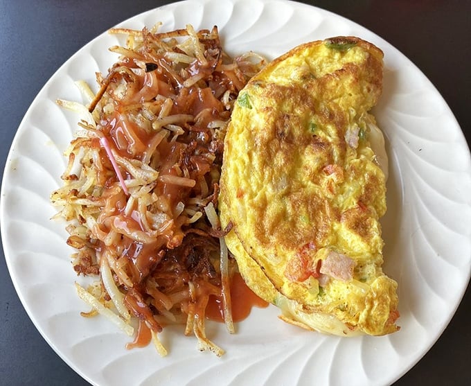 This Western omelet with crispy hash browns isn't just breakfast&mdash;it's edible therapy for whatever ails you on a Tuesday morning. 