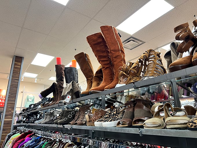 Boot heaven exists, and it's right here in Timonium. From practical flats to statement knee-highs, your feet will thank you.