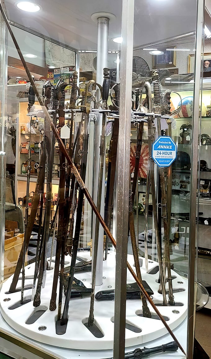 Not your average letter openers! This impressive collection of antique swords and military blades tells tales of history that are definitely sharper than your high school textbooks.