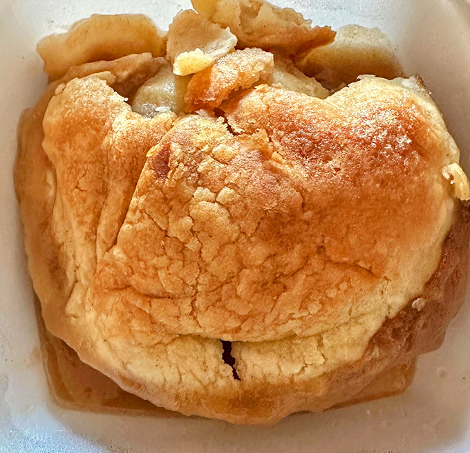 Not a pie, but an apple dumpling in its natural habitat. The pastry equivalent of a warm hug from your favorite aunt.