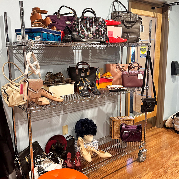 Handbag heaven or purse purgatory? Designer labels mingle with everyday totes in this fashion democracy where style gets its second act. 