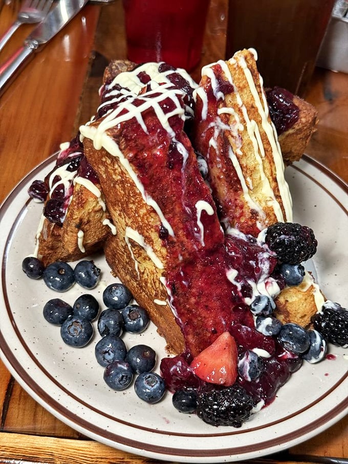 The French toast at Sulimay's isn't just breakfast, it's architecture &ndash; towering slices adorned with berries, cream, and enough visual appeal to make your Instagram followers jealous.