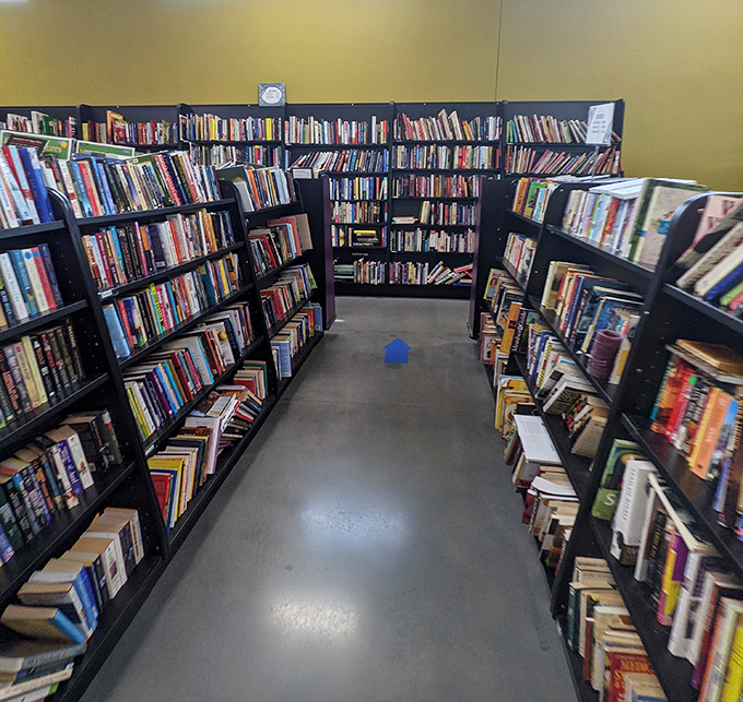Bibliophiles can lose themselves in these well-organized aisles, where bestsellers and forgotten classics share equal shelf space.
