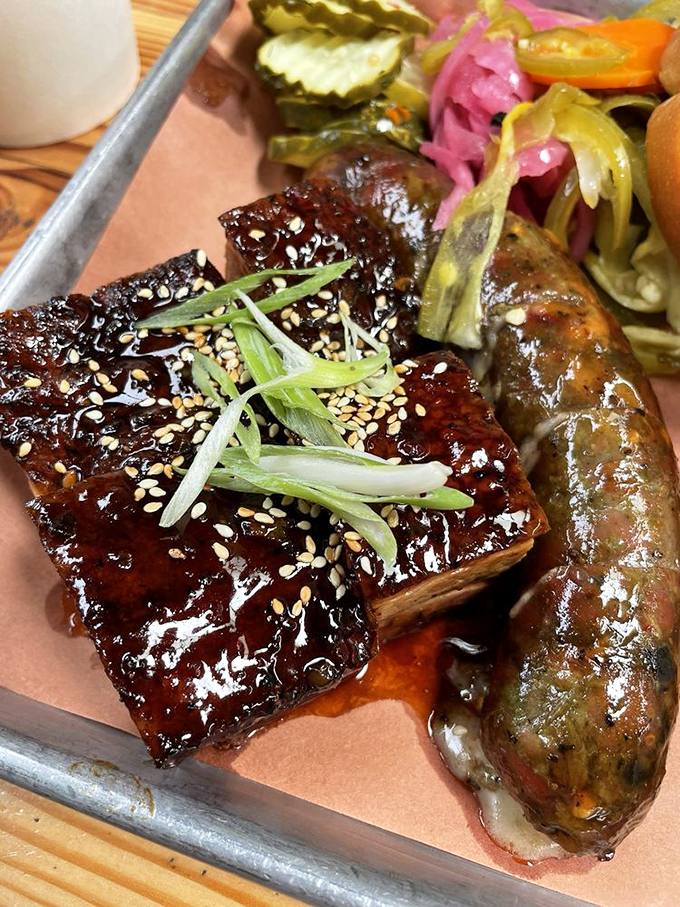 Glistening burnt ends and sausage &ndash; proof that sometimes the best things in life come in small, caramelized packages.