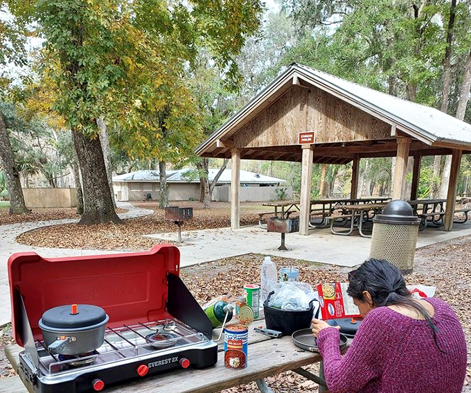 Campsite cooking reaches gourmet heights when surrounded by nature's dining room. Nothing tastes better than food prepared in fresh air.