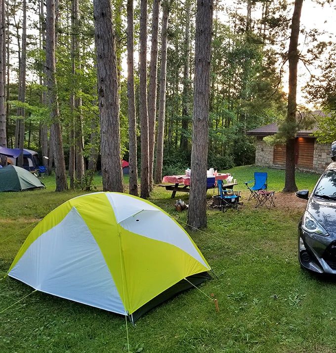 Camping among towering pines &ndash; where your morning alarm is birdsong and your ceiling is star-studded Pennsylvania sky.