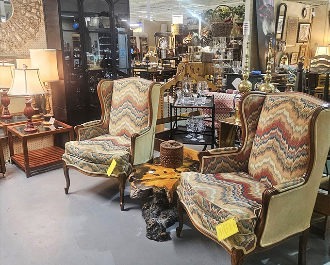 These wingback chairs have heard a thousand conversations and are ready for a thousand more &ndash; pattern included at no extra charge.