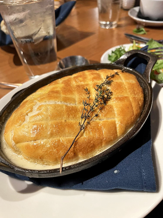 Not your average pot pie&mdash;this golden-domed beauty is the pastry equivalent of a warm hug after a long day.