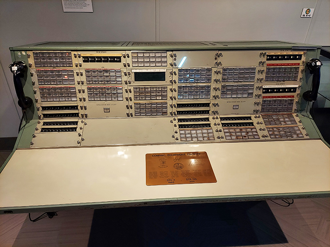 When your office setup includes more dials than a spaceship, you know serious cryptologic business happened here.