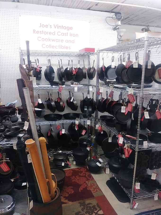 Joe's Vintage Cast Iron: where skillets go for their second act. These seasoned veterans have stories to tell and pancakes yet to flip.