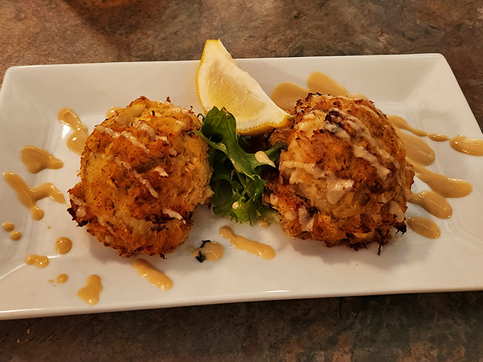 These golden-brown crab cakes are what food dreams are made of&mdash;almost entirely sweet, succulent crab meat with minimal filler. Maryland would be proud.