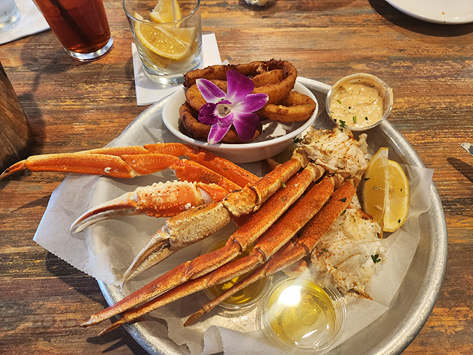 These snow crab legs arrived looking like they just won the crustacean lottery – sweet, succulent perfection.