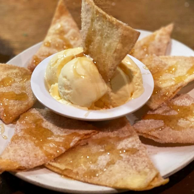 Forget everything you thought you knew about dessert – these cinnamon-sugar beauties with ice cream redefine happiness.