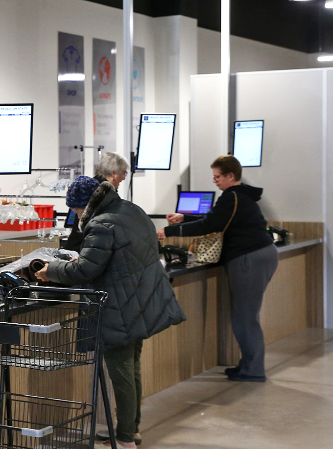 The checkout experience at ReUzit proves that friendly service never goes out of style, even when the merchandise has changed hands a time or two.