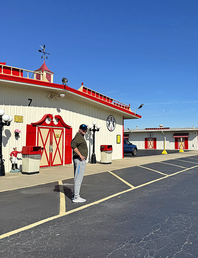 Fresh produce under blue skies &ndash; because even treasure hunters need to eat their vegetables between bargain expeditions.