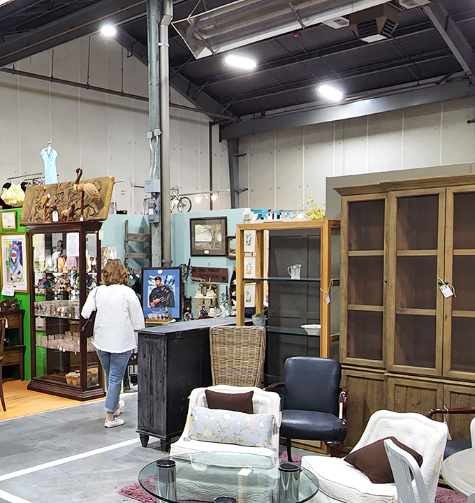 The thrill of the hunt in action! Fellow treasure seekers navigate the carefully curated chaos, each on their own Indiana Jones-worthy quest.