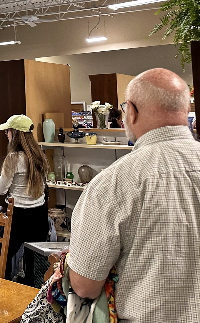 Serious thrifters know the best finds require patience and a keen eye. The hunt is half the fun at God's Goods. 