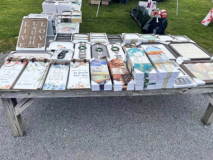 "Live, Laugh, Love" and dozens of other inspirational messages await homes where walls need pep talks too.