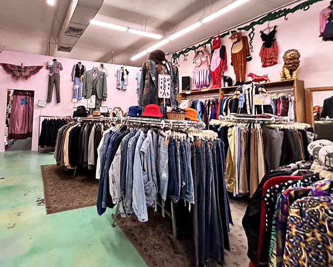 Denim heaven awaits the patient treasure hunter. These racks hold more fashion history than most museum exhibits&mdash;and you can actually wear it home.