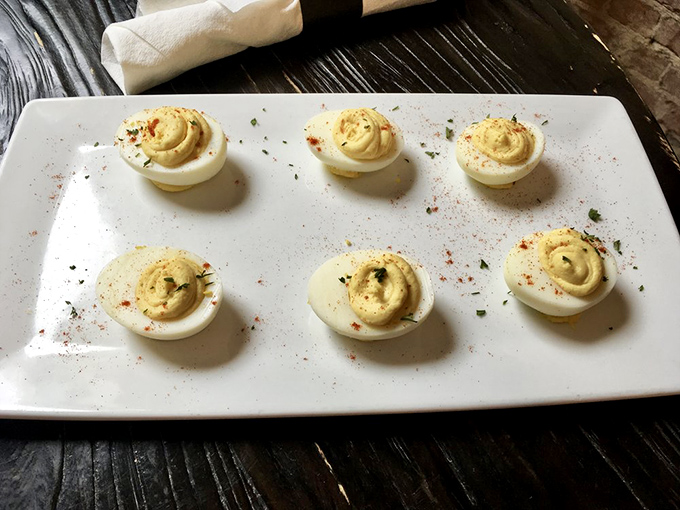 These deviled eggs aren't just appetizers—they're little works of art that your grandmother would approve of but could never quite replicate.