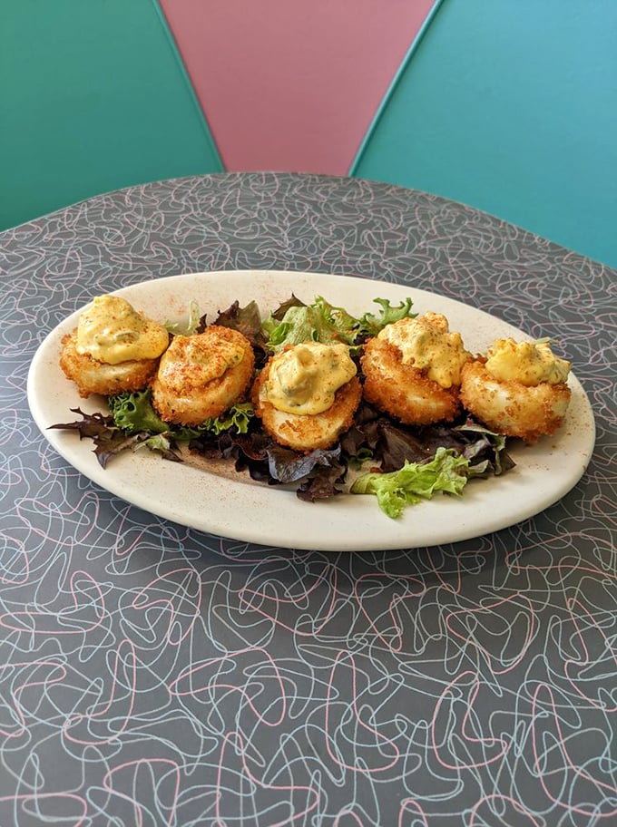 Behold the famous crispy deviled eggs&mdash;proof that sometimes the best innovations come from giving classics a crunchy makeover.