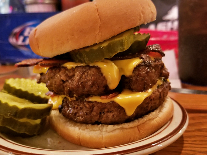 Behold the double bacon cheeseburger in all its glory&mdash;a towering monument to beef that would make even the most dedicated cardiologist weak at the knees.