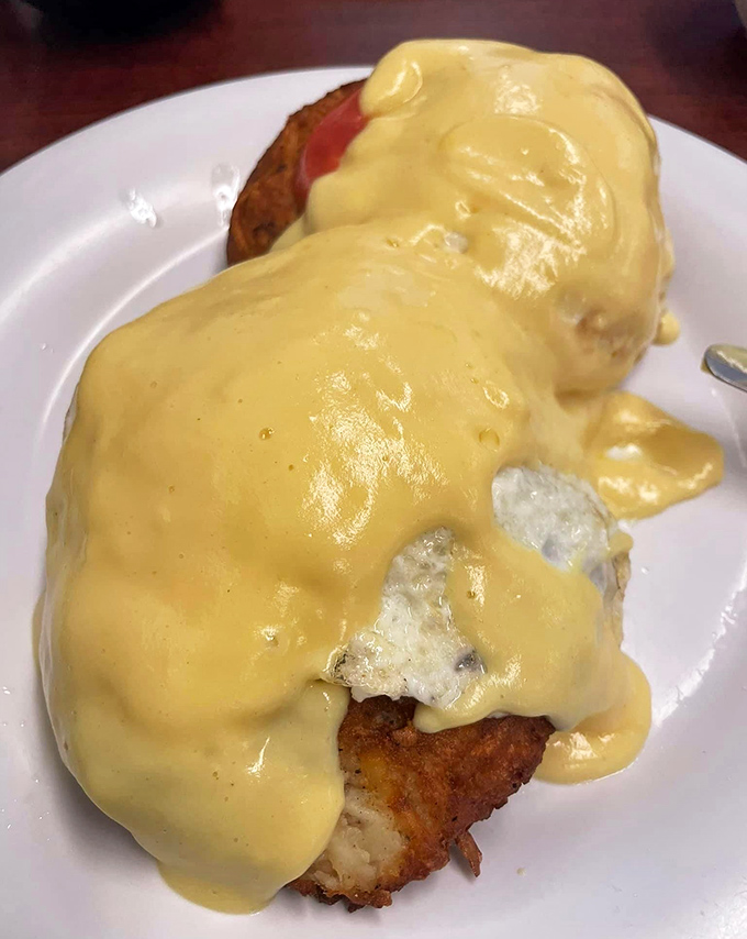 Hollandaise sauce should be its own food group. This eggs benedict makes a compelling case for breakfast as the day's most important masterpiece.