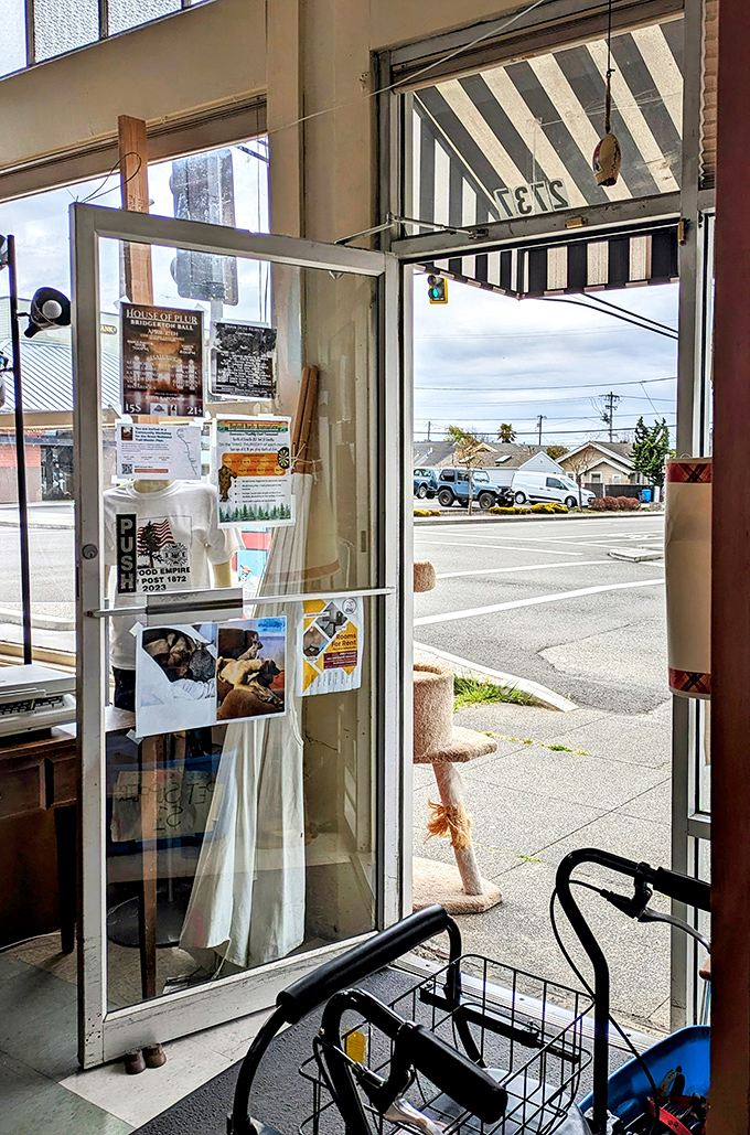 The glass entrance offers a glimpse into another world&mdash;one where retail therapy and animal rescue beautifully collide.