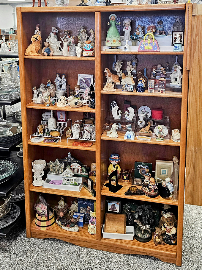 A figurine collector's fever dream &ndash; tiny porcelain people and animals just waiting to judge your decorating choices from your mantel.