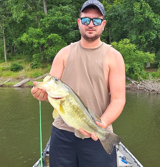 When the bass are this cooperative, even your fishing stories might actually be believable.