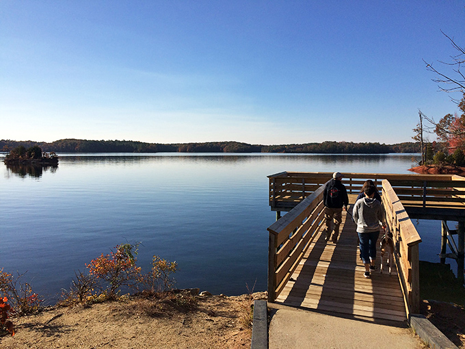 This fishing pier puts you in perfect position to catch dinner or at least some peaceful moments.