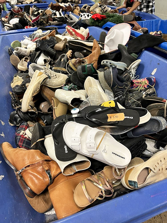 A footwear archaeologist's dream dig site &ndash; somewhere in this jumble might be the perfect boots you've been hunting for years.
