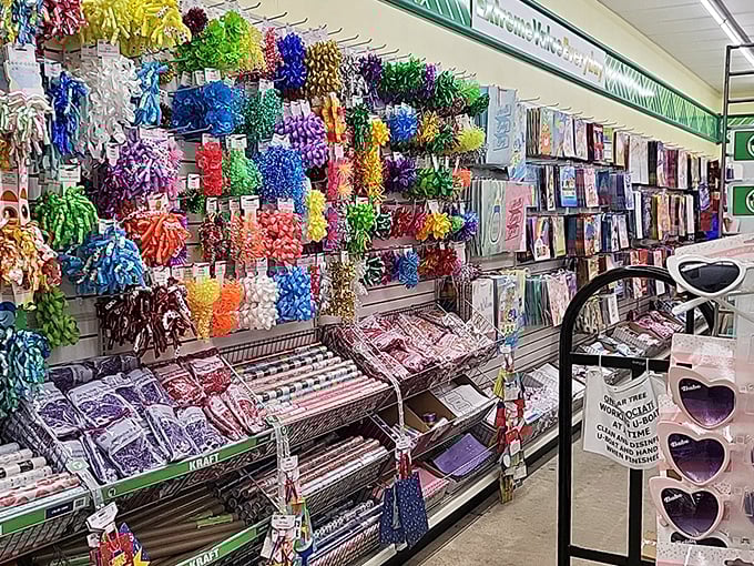 A rainbow explosion of craft possibilities awaits, proving creativity doesn't need a platinum credit card&mdash;just imagination and a single greenback.