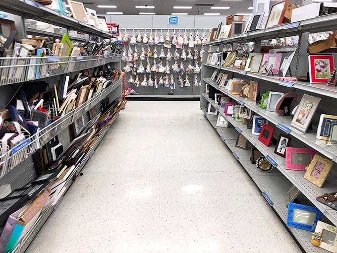 Picture perfect! The frame aisle offers endless possibilities for displaying everything from graduation photos to that impulse art purchase.