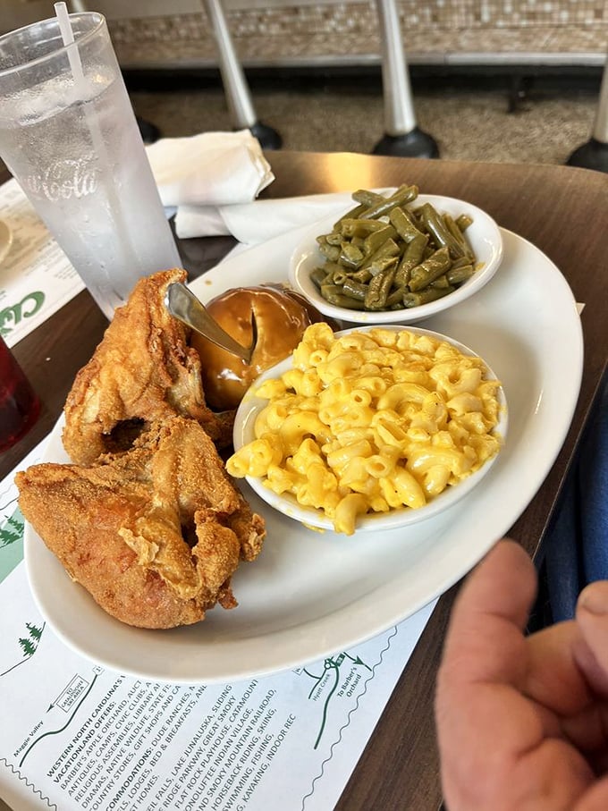 Southern fried chicken that would make your grandmother both jealous and proud, paired with sides that deserve their own fan club.