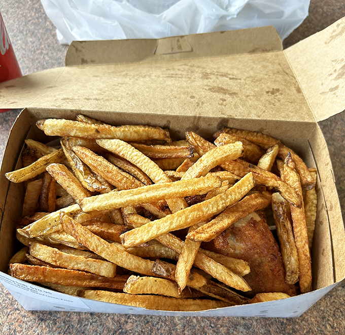 These aren't your average fries&mdash;they're thick-cut, golden-brown potato treasures that deserve their own fan club. Crispy outside, fluffy inside, completely addictive.