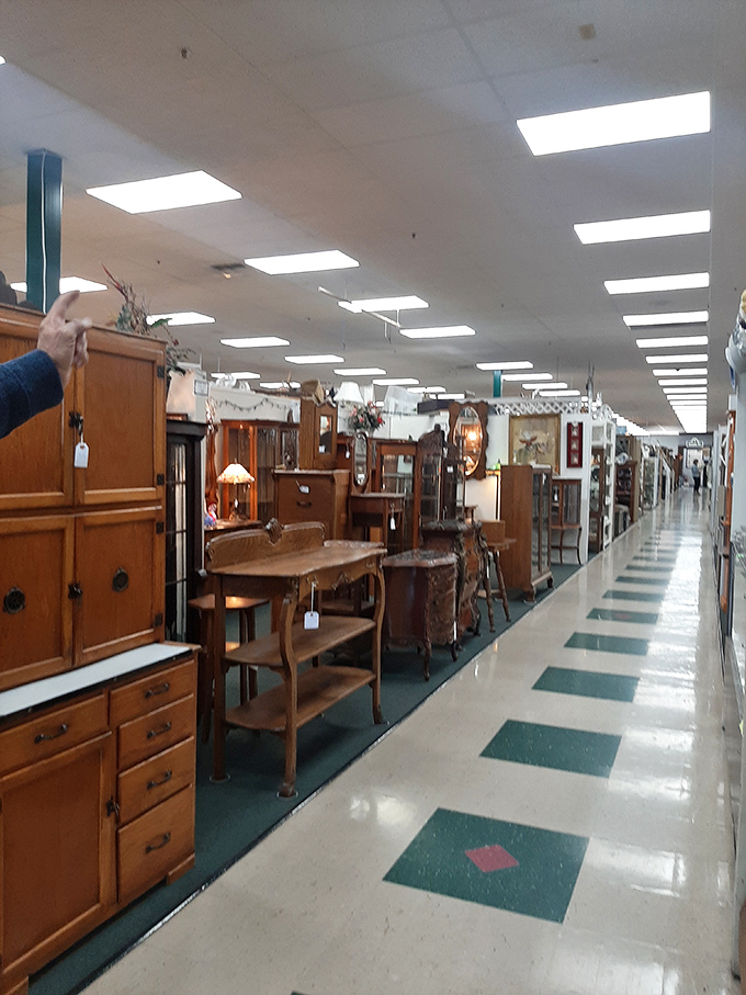 Furniture row: where that perfect mid-century side table you never knew you needed patiently waits for you.