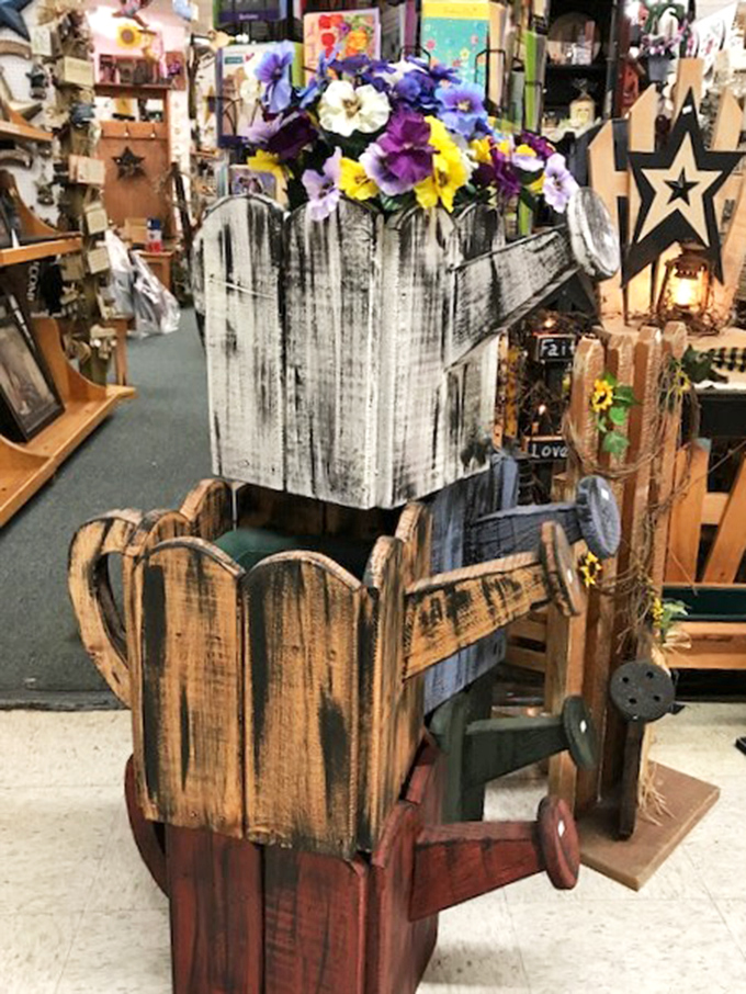 Rustic planters that scream "Pinterest come to life!" Perfect for the gardener who wants their flowers served with a side of nostalgia.
