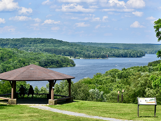 This gazebo isn't just a shelter&mdash;it's front-row seating to Pennsylvania's most spectacular water views, no ticket required.