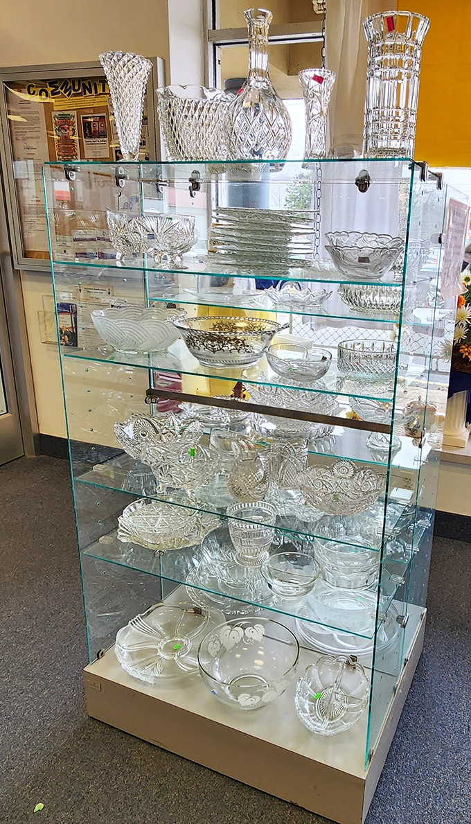 Crystal and glassware that would make your grandmother proud. Each piece tells a story and waits patiently for its next dinner party spotlight moment.