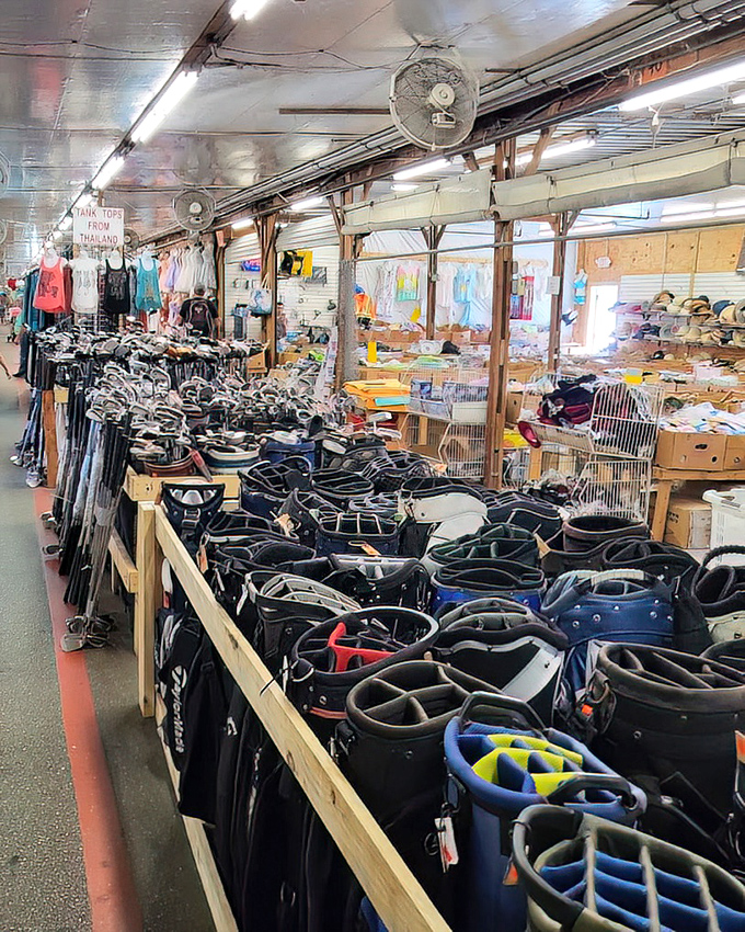 Enough golf bags to outfit every retirement community in Florida &ndash; and they're priced to move faster than your backswing.