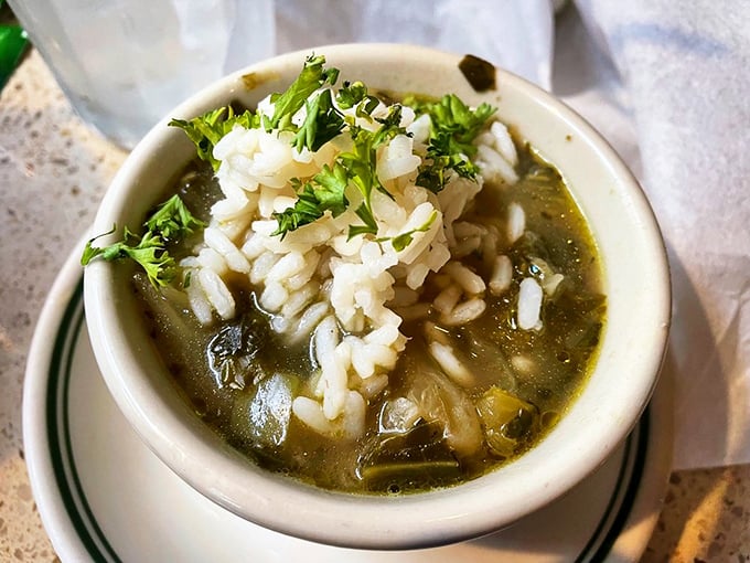 A proper gumbo isn't just soup; it's a narrative in a bowl, with rice playing the reliable narrator.