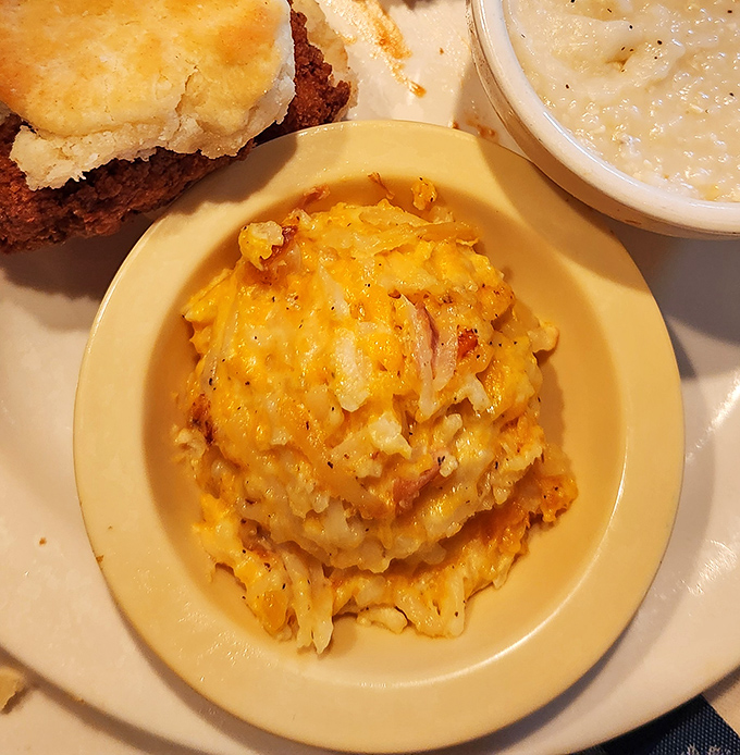 This hashbrown casserole doesn't just comfort the soul—it gives it a warm hug and whispers, "Everything's gonna be alright, sugar."