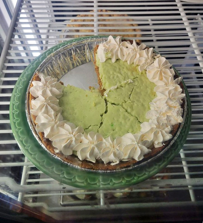 Key lime pie that strikes the perfect balance between tart and sweet &ndash; those whipped cream dollops are little clouds of joy.