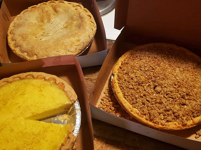 Pie heaven exists in Ohio. That crumb-topped beauty would make your grandmother simultaneously proud and jealous.