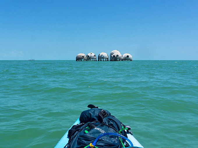 Adventure awaits at paddle's length. Approaching these curious structures by kayak offers the most intimate perspective of Florida's favorite architectural oddity.